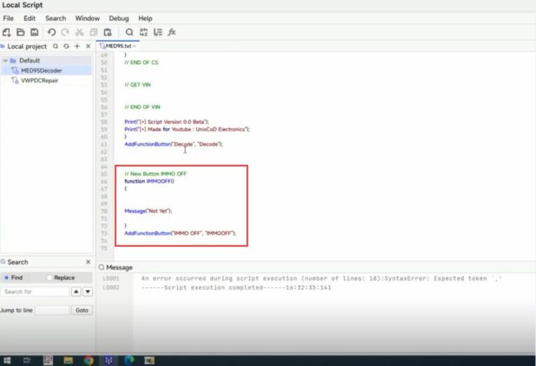 How to Make First Script with Xhorse Multi-Prog?